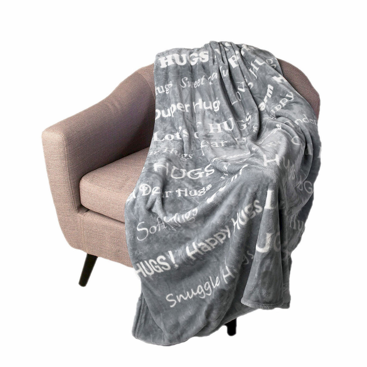 Hugs Blanket The Perfect Caring Gift (Gray) – BlankieGram.com, Inc.